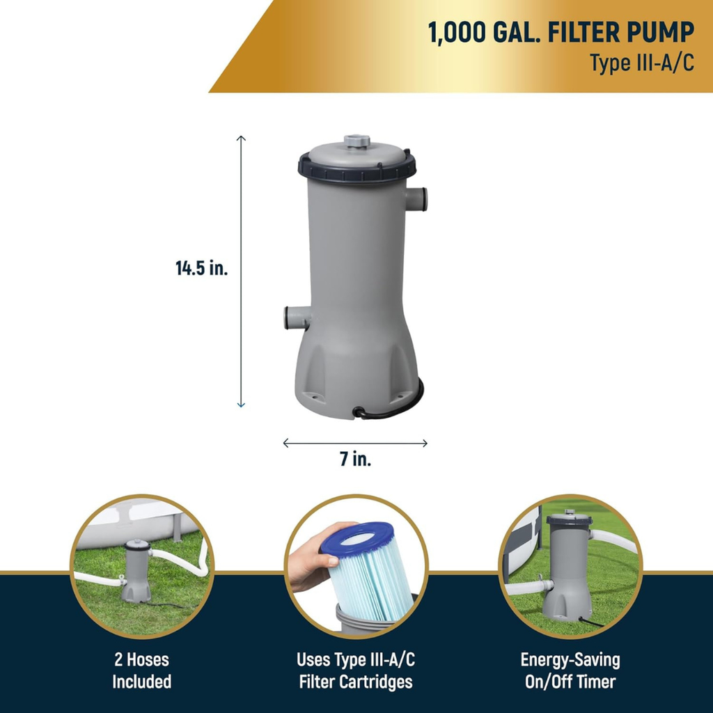 Premium Swimming Pool Set with Filter Pump – Olversen